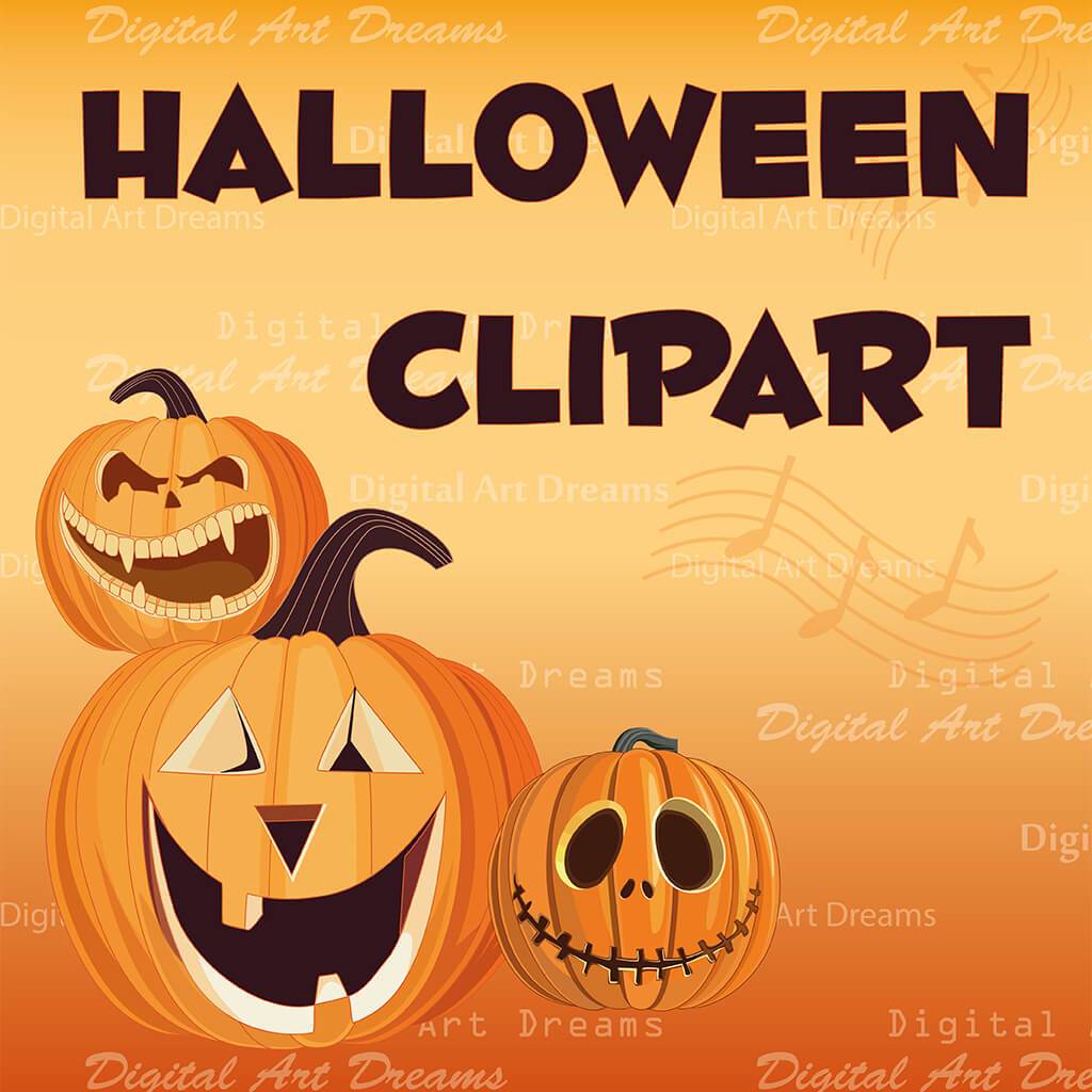 Spooky Halloween Clipart and Images for Crafters – Digital Art Dreams