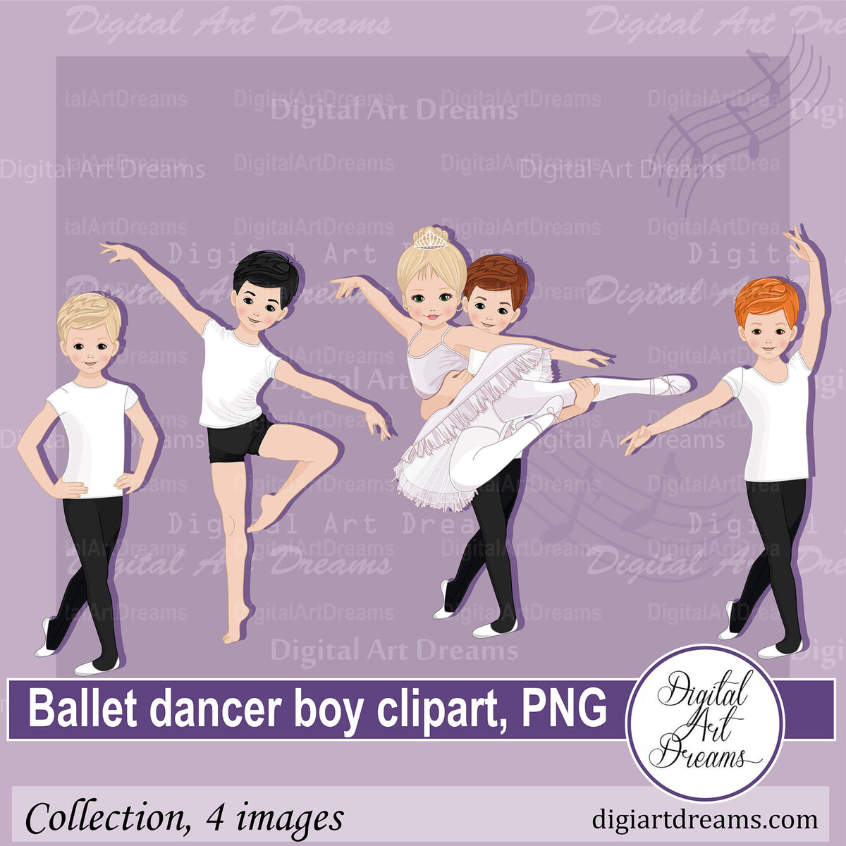 Ballet Boy Clipart Images: Ballerina Male PNG – Digital Art Dreams
