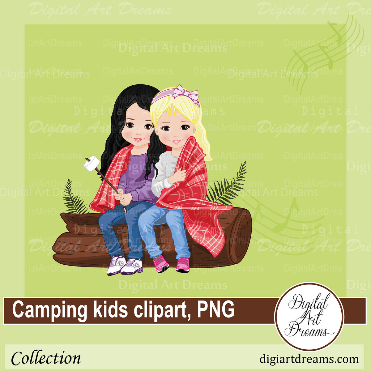 Camping Clipart | Cute Character Design | Digital Art Dreams