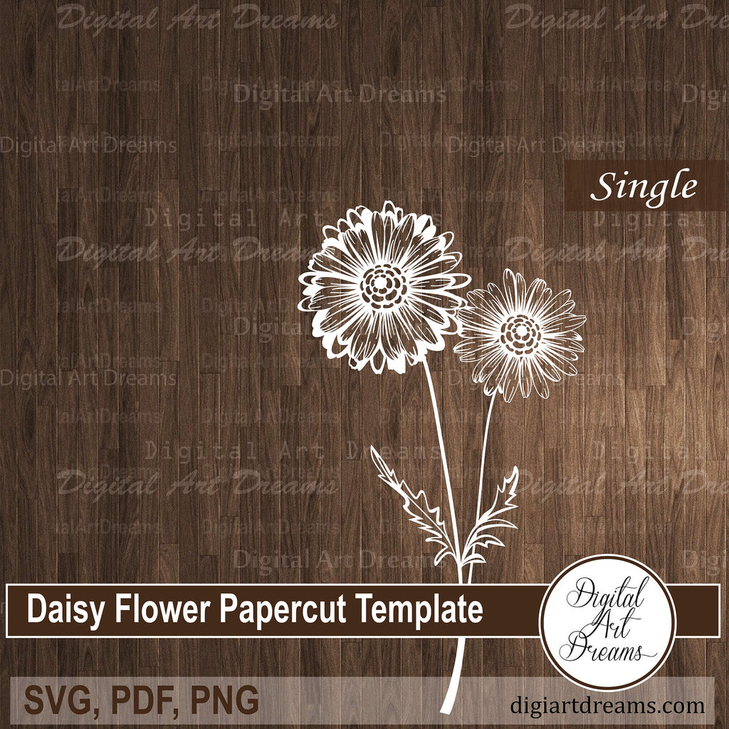 Daisy SVG Cricut Cut File | Paper Cutting Templates – Digital Art Dreams